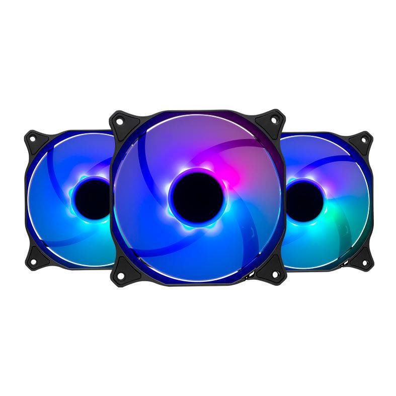 Kit Ventoinhas Tgt Mirage, 3X120MM, Led Rgb, TGT-MRG120-RGB3 - TGT Gaming