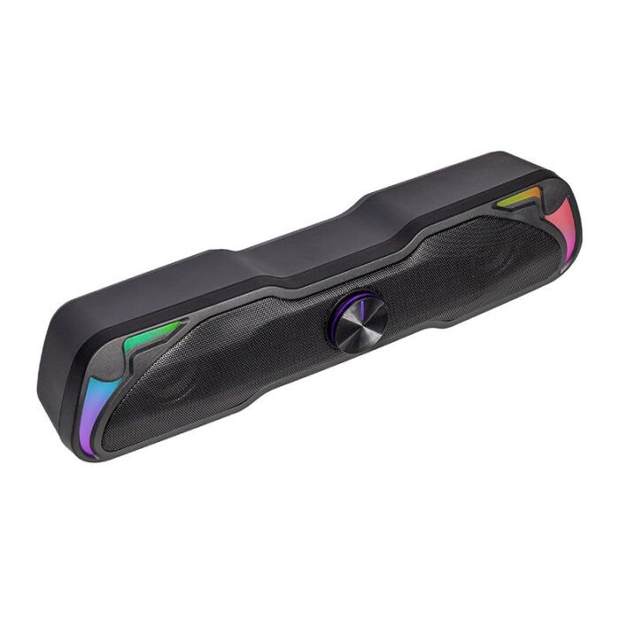 Soundbar TGT Panzer, 6W rms, Rainbow, Preto, TGT-PZR-RBW01 - TGT Gaming