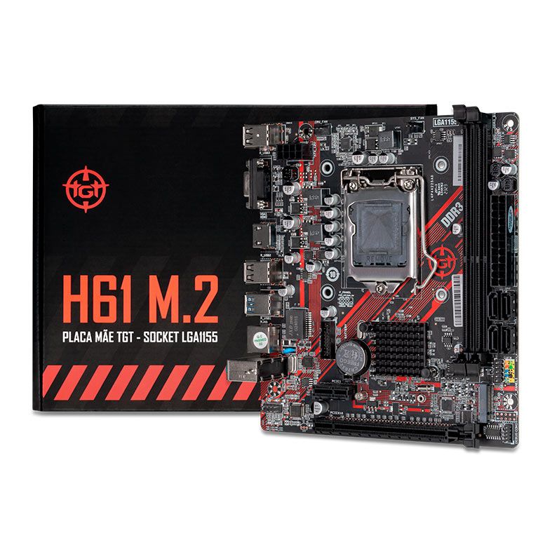 Placa Mae TGT H61 M.2, DDR3, Socket LGA1155, M-ATX, Chipset Intel H61 - TGT Gaming