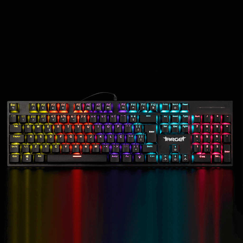 Teclado Mecanico Gamer TGT Sherman V2, Rainbow, ABNT2, Switch Azul ...