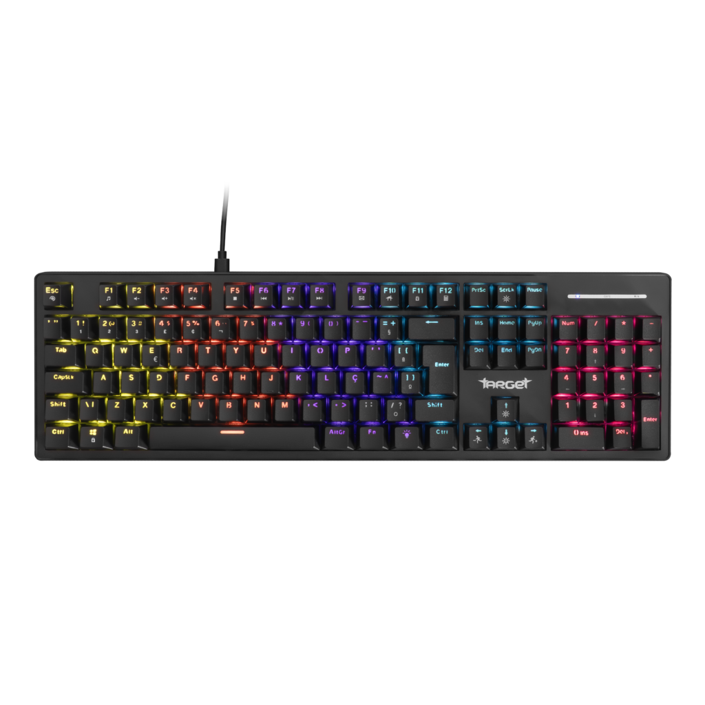 Teclado Mecanico TGT Sherman V3, Rainbow, ABNT2, Switch Huano Azul ...