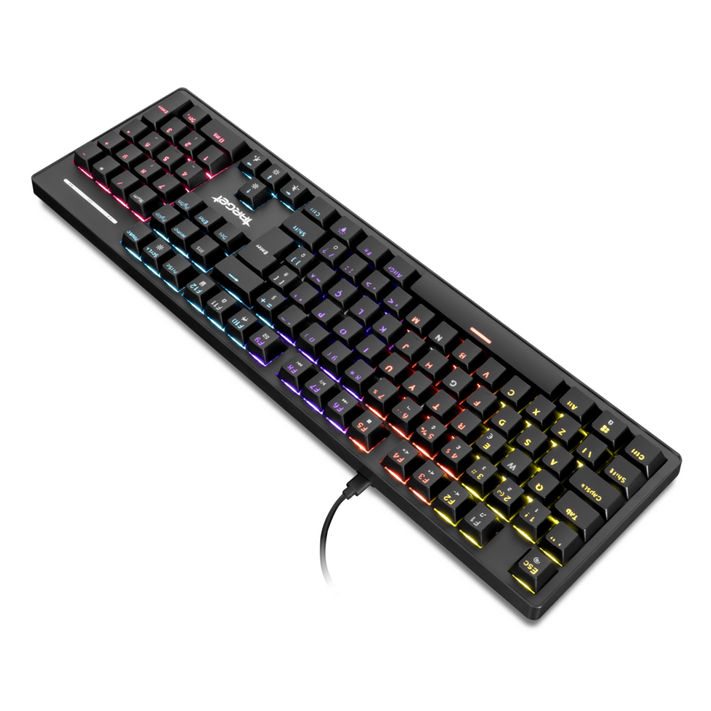Teclado Mecanico TGT Sherman V3, Rainbow, ABNT2, Switch Huano Azul ...