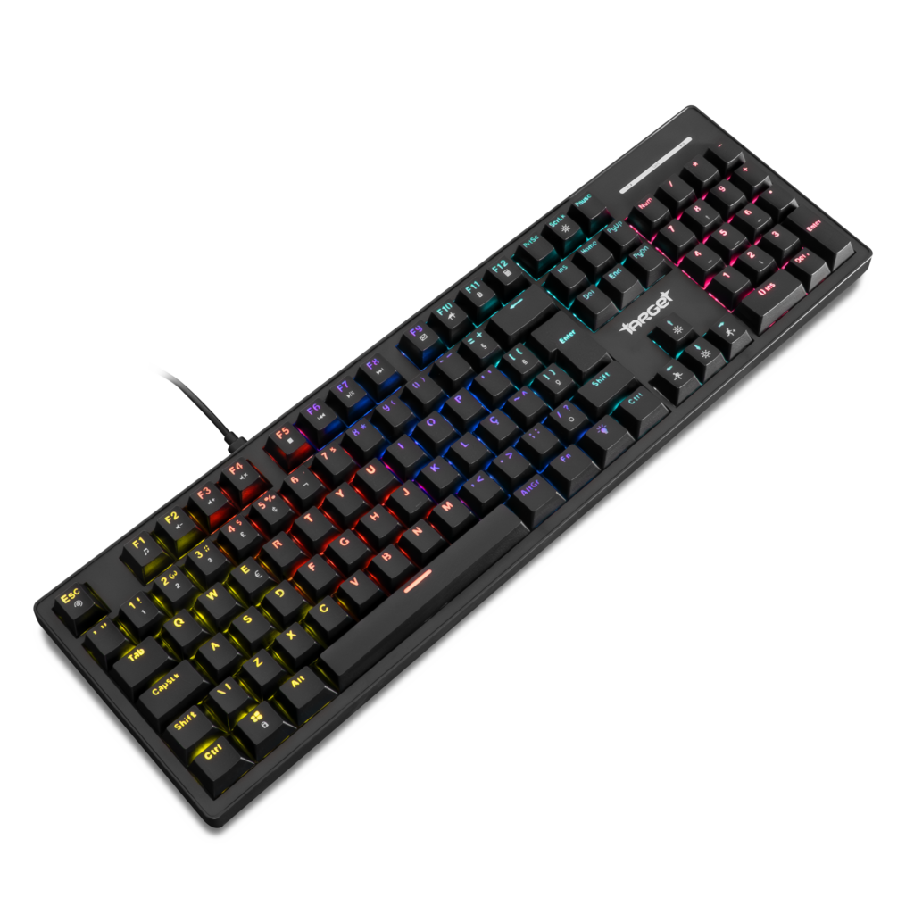 Teclado Mecanico TGT Sherman V3, Rainbow, ABNT2, Switch Huano Azul ...
