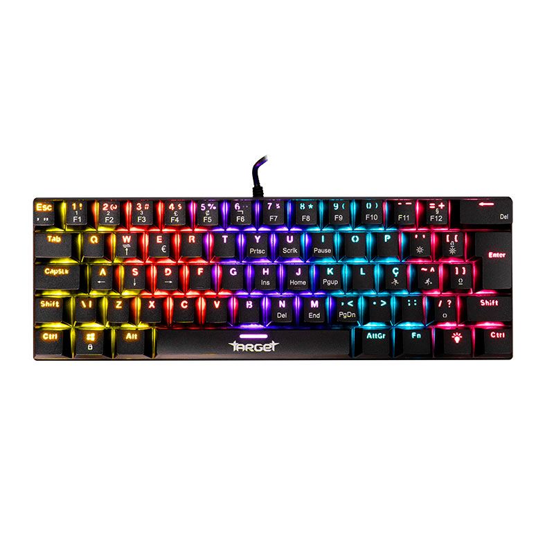Teclado Mecanico TGT Sherman V3 C1, Rainbow, ABNT2, Switch Marrom ...